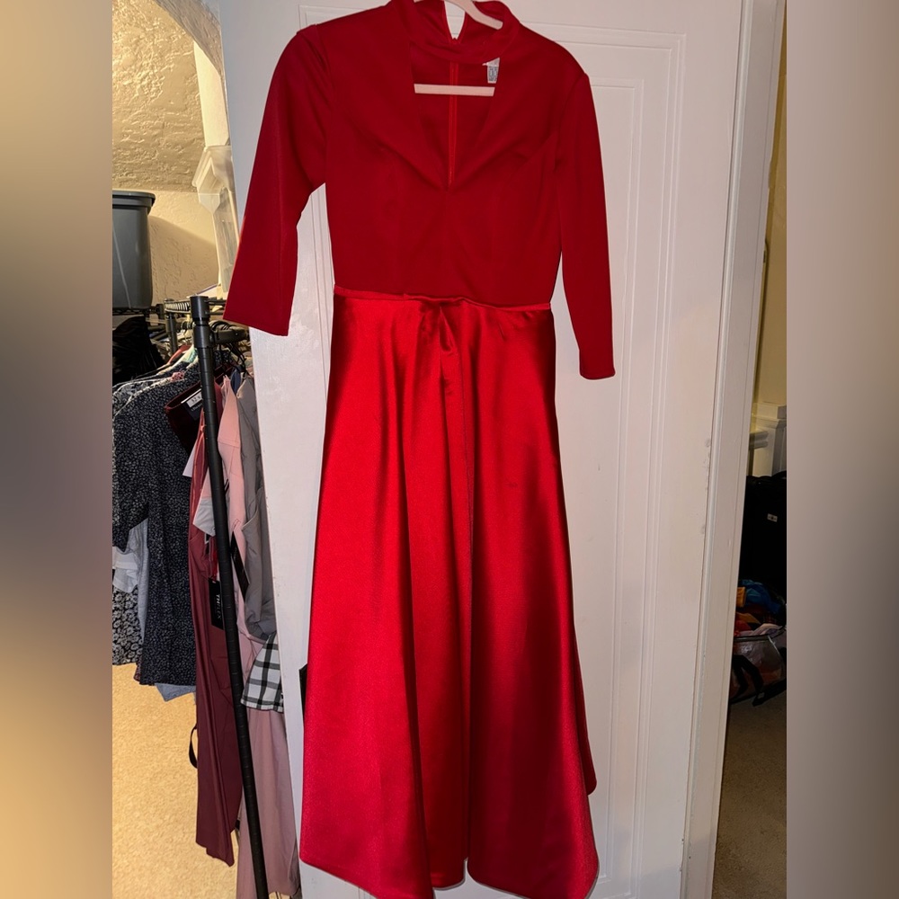 Midi Red Rachel Allen Dress - Gem